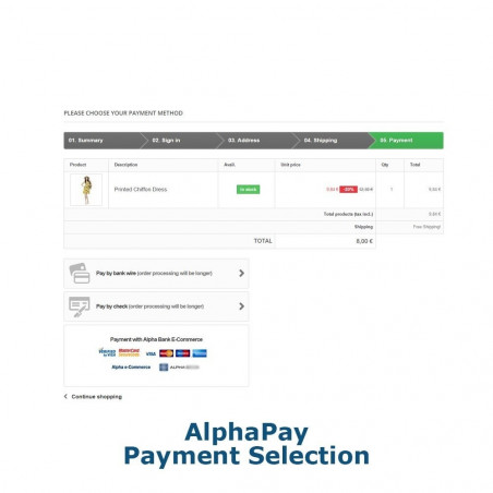 Prestashop payment module for Greek Alpha bank